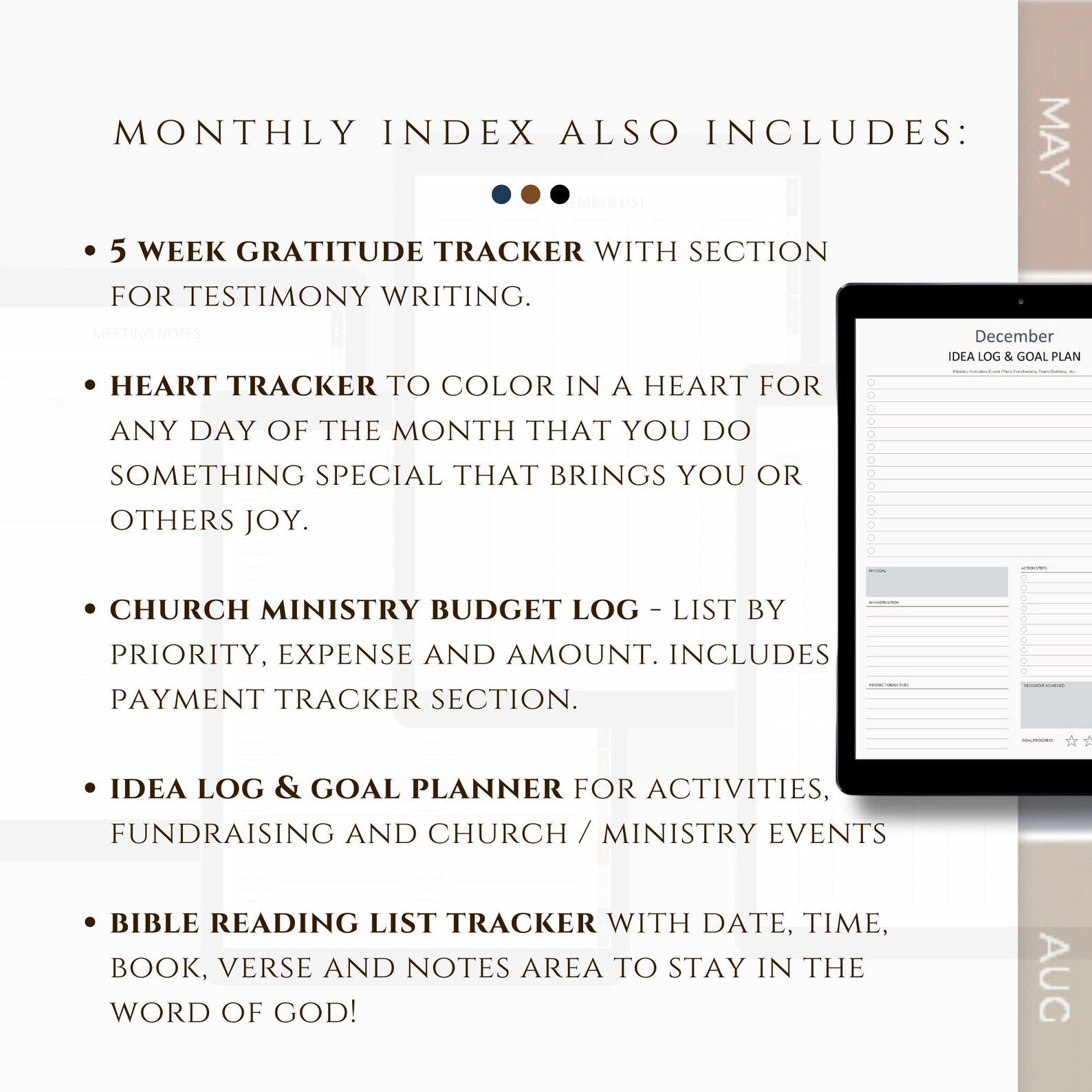 Mens Ministry Goodnotes Planner | Undated | Planner Covers Included ...