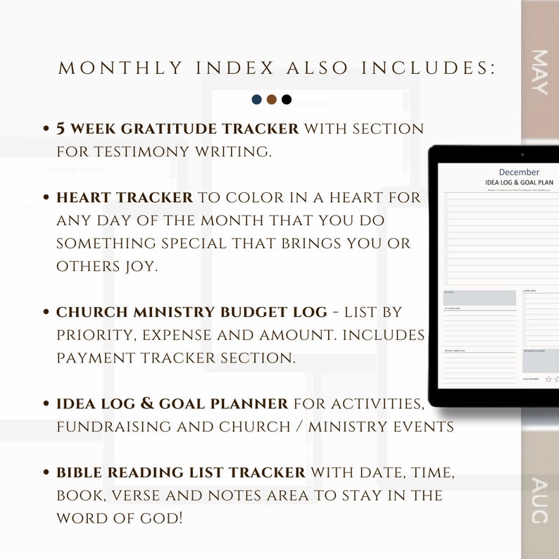 Mens Ministry Goodnotes Planner | Undated | Planner Covers Included ...