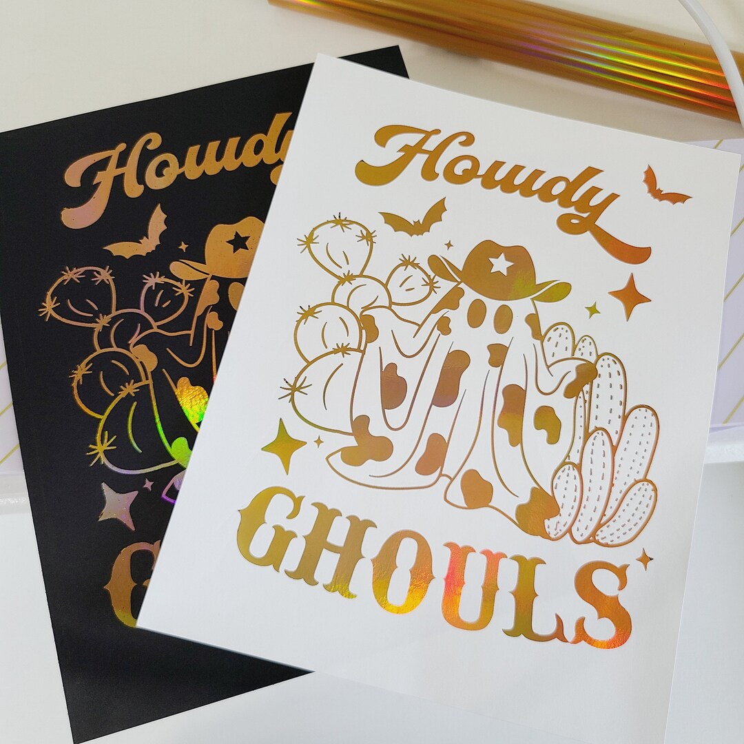 Howdy Ghouls Foil Print - Etsy