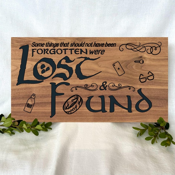 Lost and Found Sign - Etsy