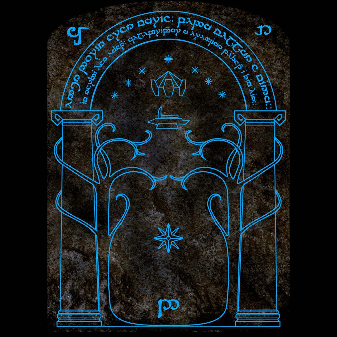 Durin's Door Laser Cut File, Lord of the Rings, Mines of Moria (ai, Svg ...