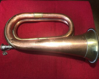 Antique Bugle | Etsy