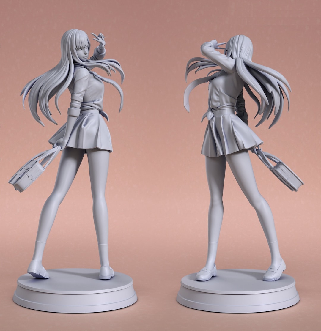 Uniform Girl STL File 3D Printing Digital STL File Marin Manga Girl ...