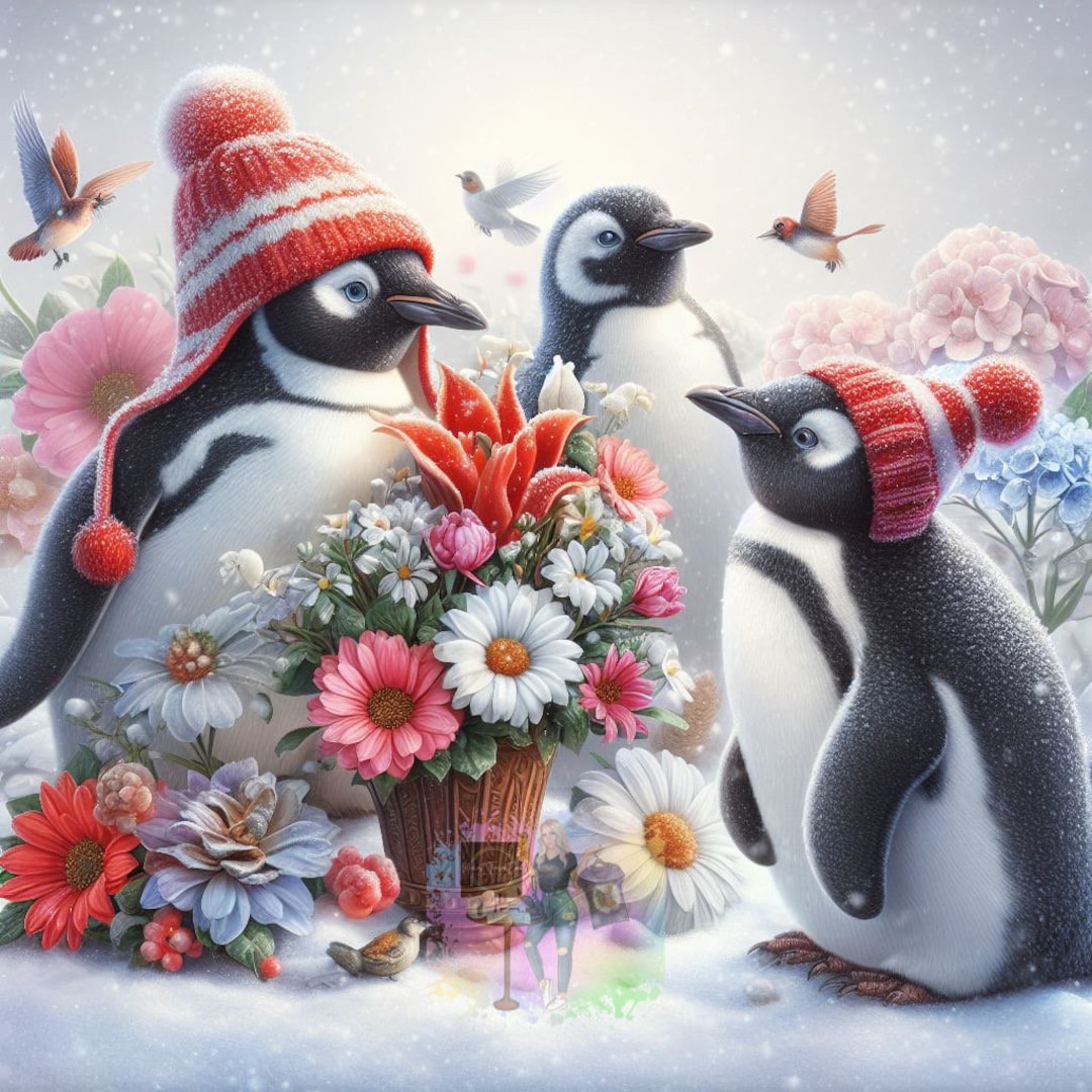 Penguins Digital Download - Etsy