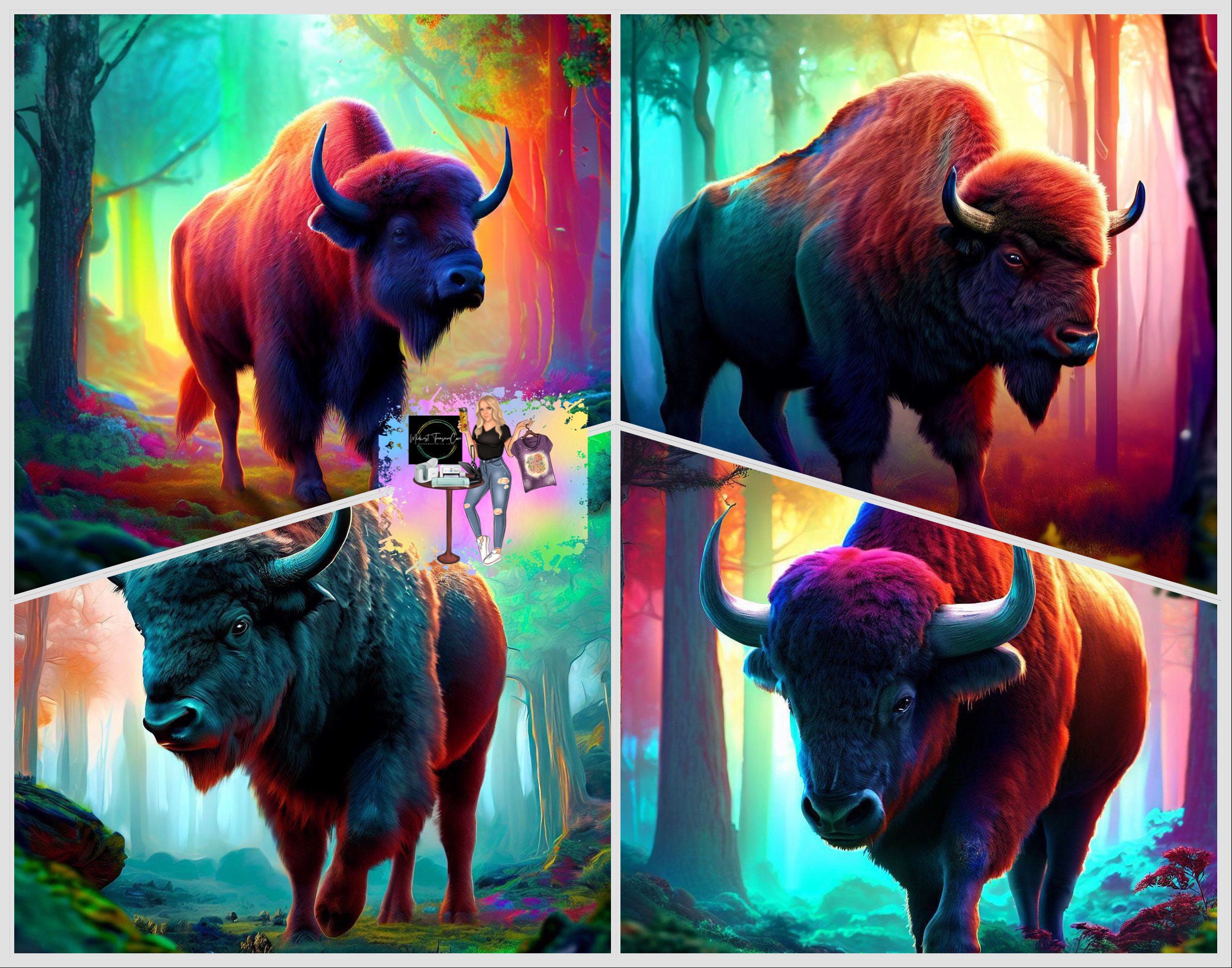 3D Bison Bundle Digital Download - Etsy