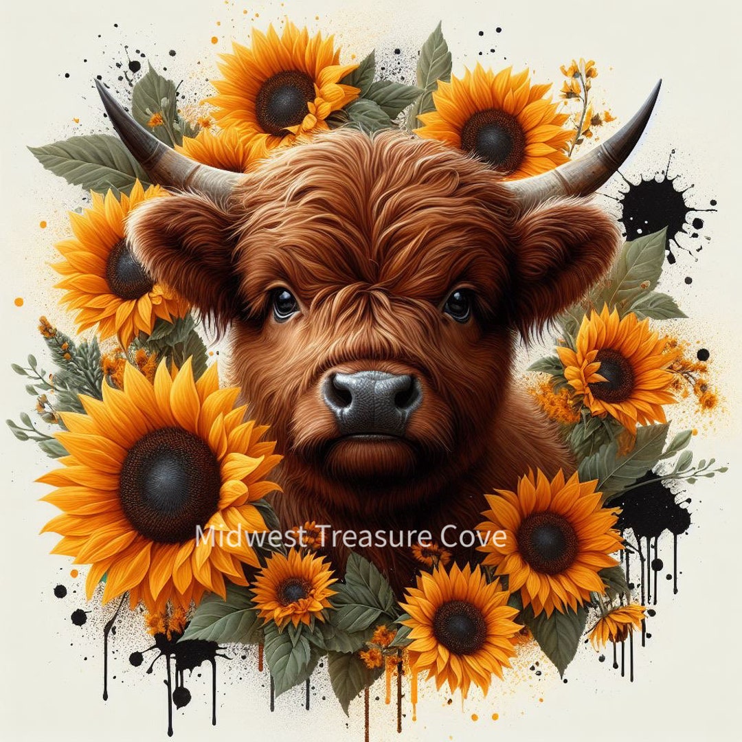 Baby Highland Cow - Etsy