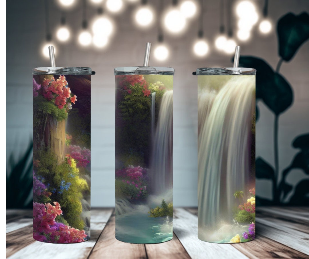 Waterfall Tumbler Digital Download - Etsy