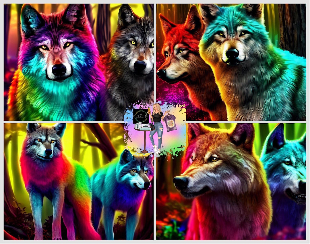3D Wolves Bundle Digital Download - Etsy