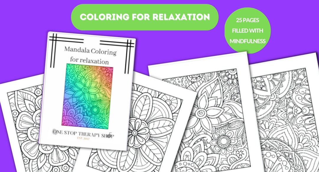 Coloring Pages for Mental Health and Relaxation Printable Drawings for ...