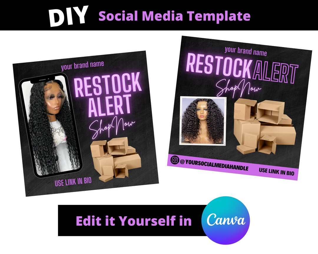 Restock Flyer, Restock Alert Flyer, New Arrivals Flyer, Sale Flyer ...