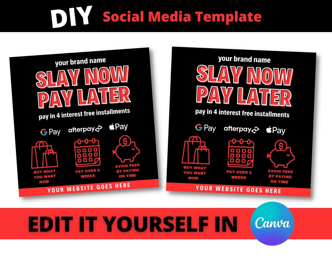 Buy Now Pay Later Flyer, Social Media Flyer, Afterpay Flyer, Sezzle ...