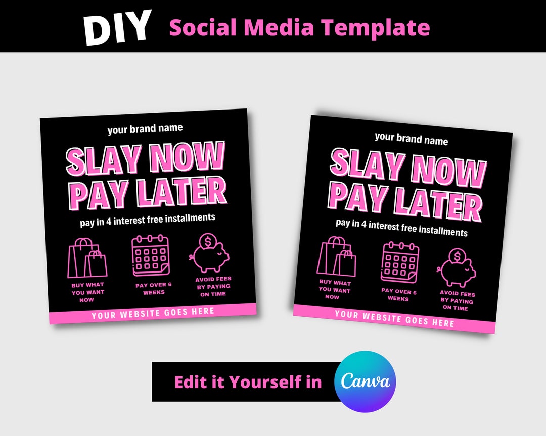 Buy Now Pay Later Flyer, Social Media Flyer, Afterpay Flyer, Sezzle ...