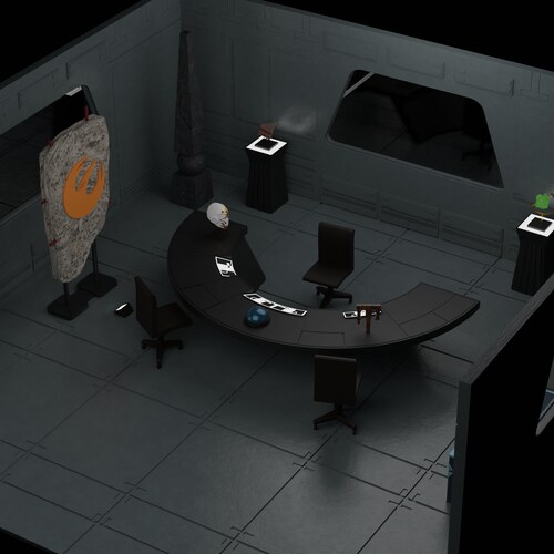 Death Star Control Room Diorama STL 3D Print Files Inspired - Etsy ...