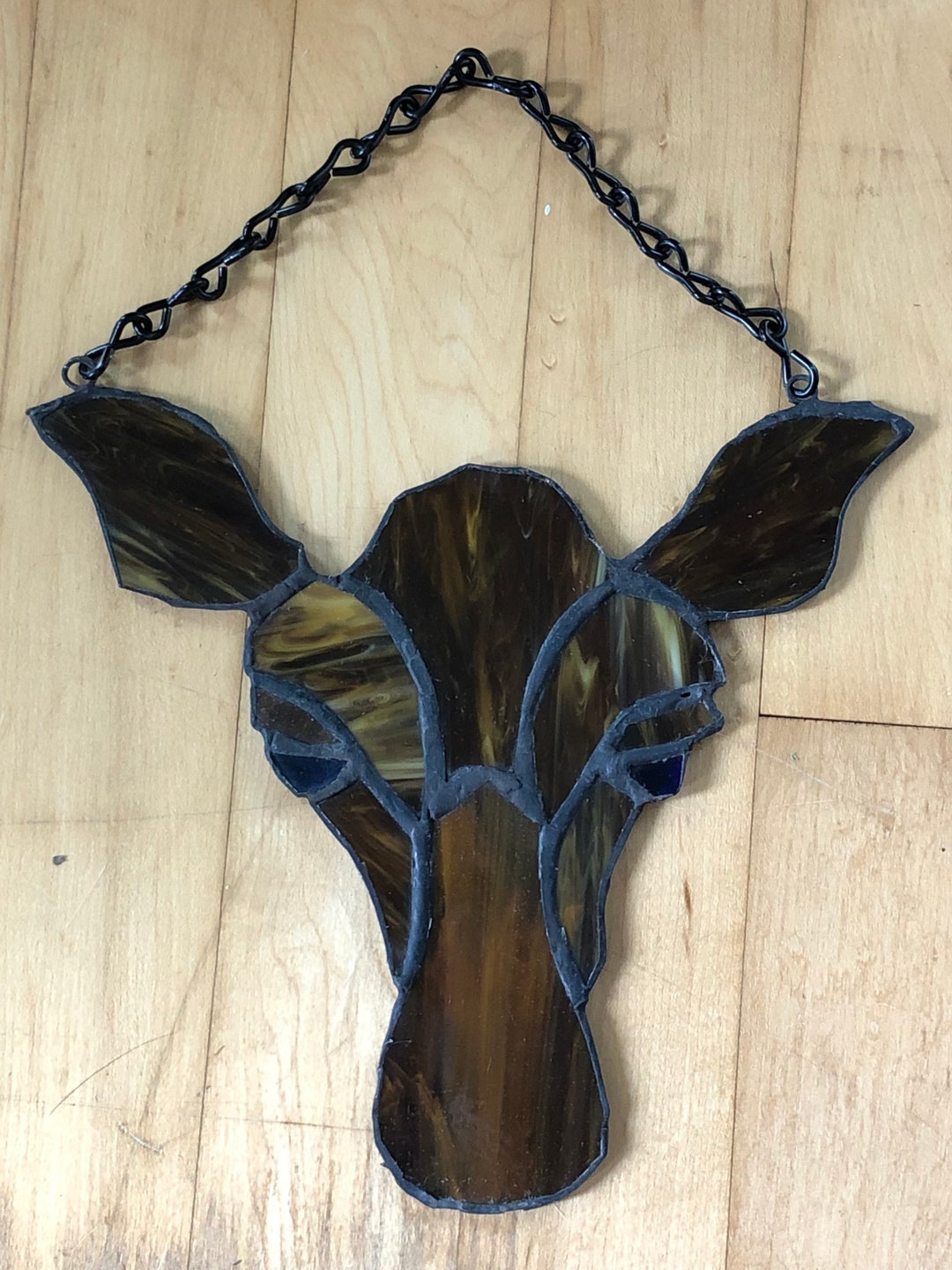 Stained Glass Goat Head - Etsy