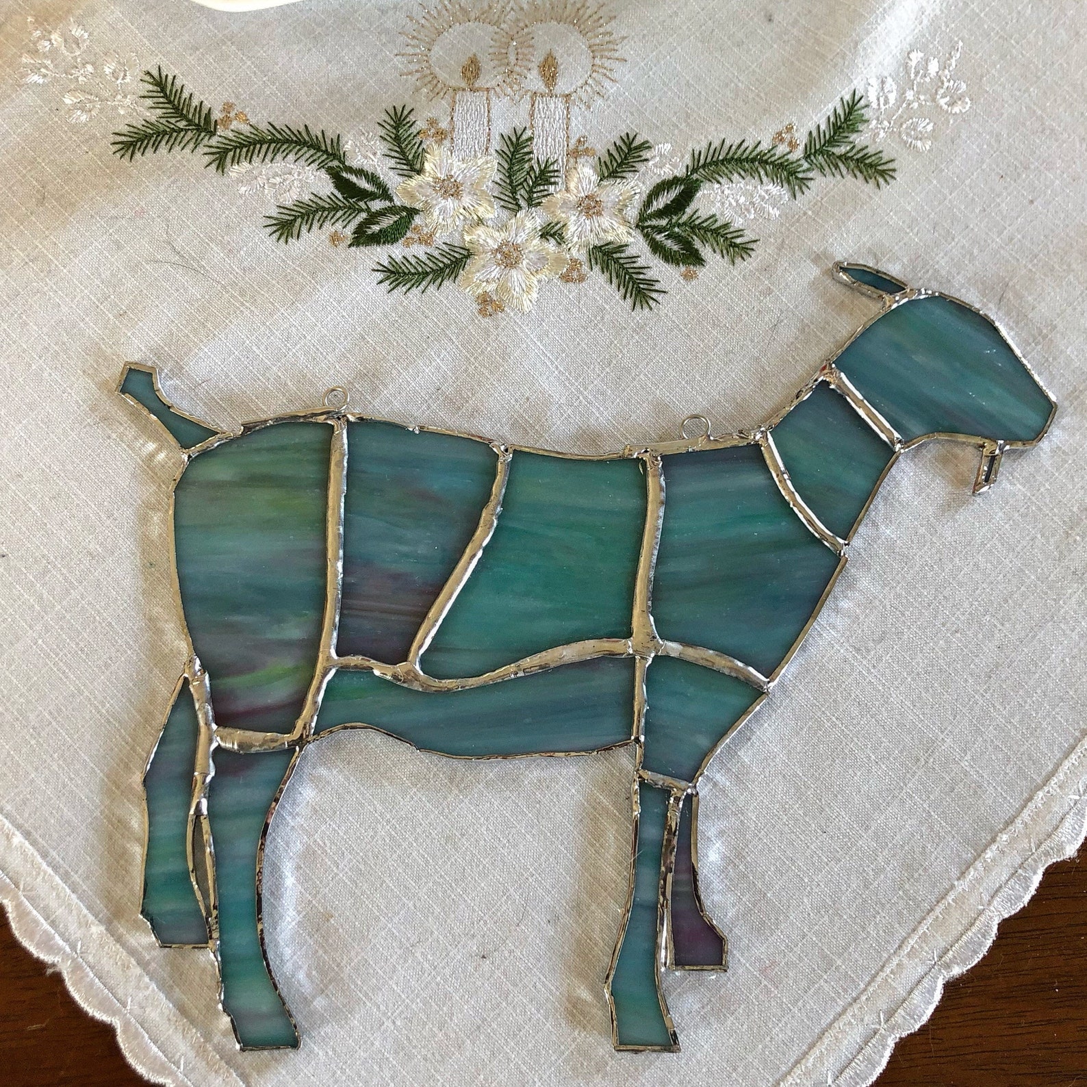 Stained Glass Goat - Etsy