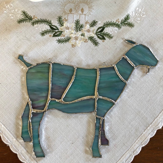 Stained Glass Goat - Etsy