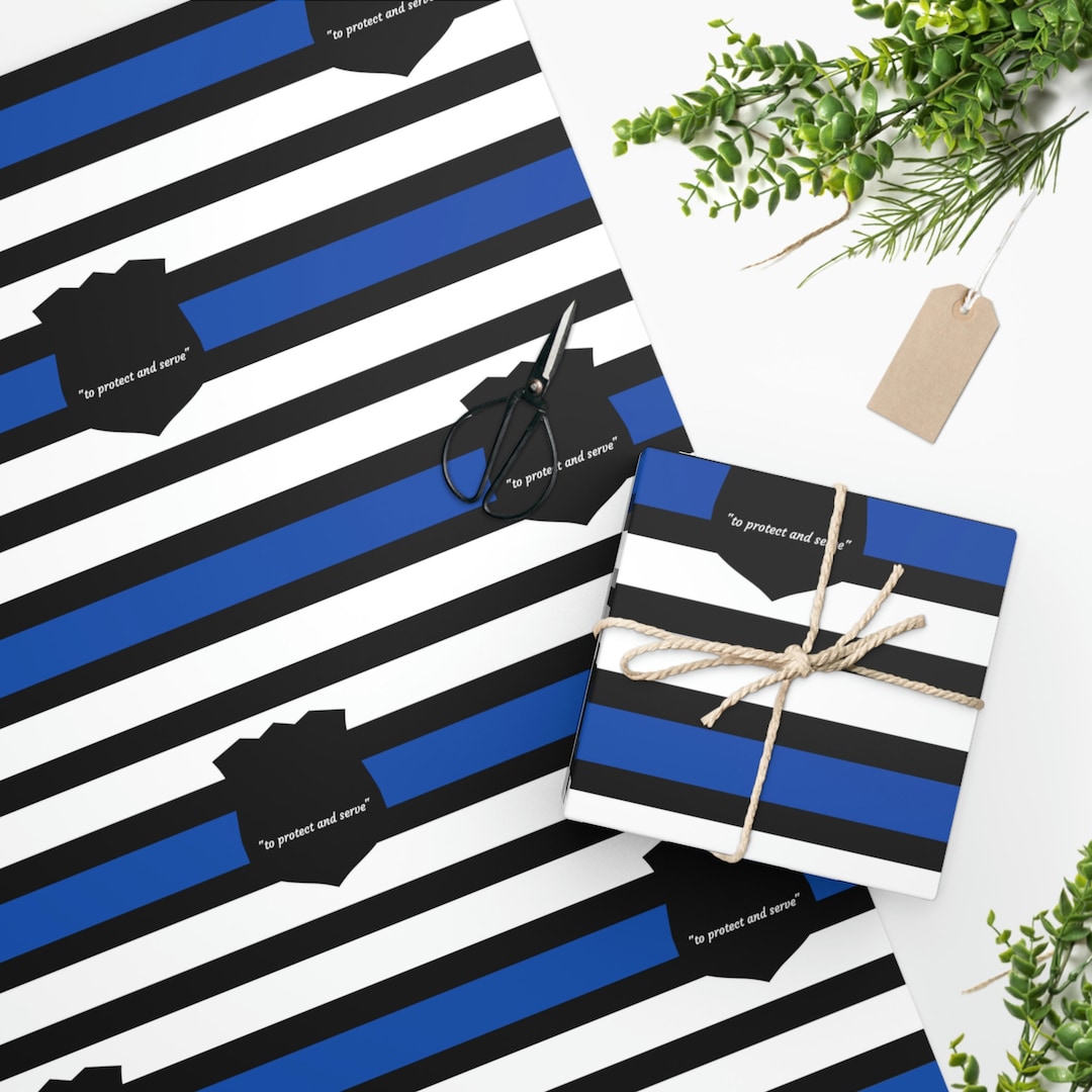 Police Wrapping Paper - Etsy