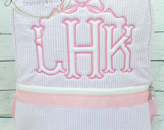 Customizable Appliquéd Initial Backpack/ Diaper Bag - Etsy