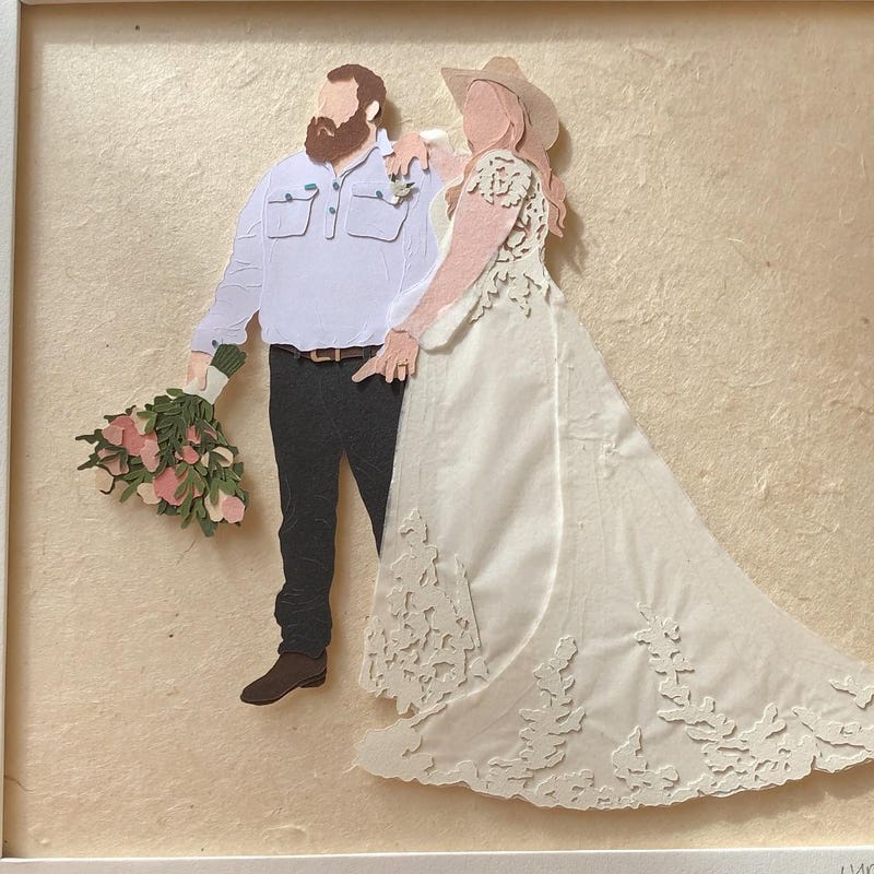 Wedding Papercut - Etsy UK