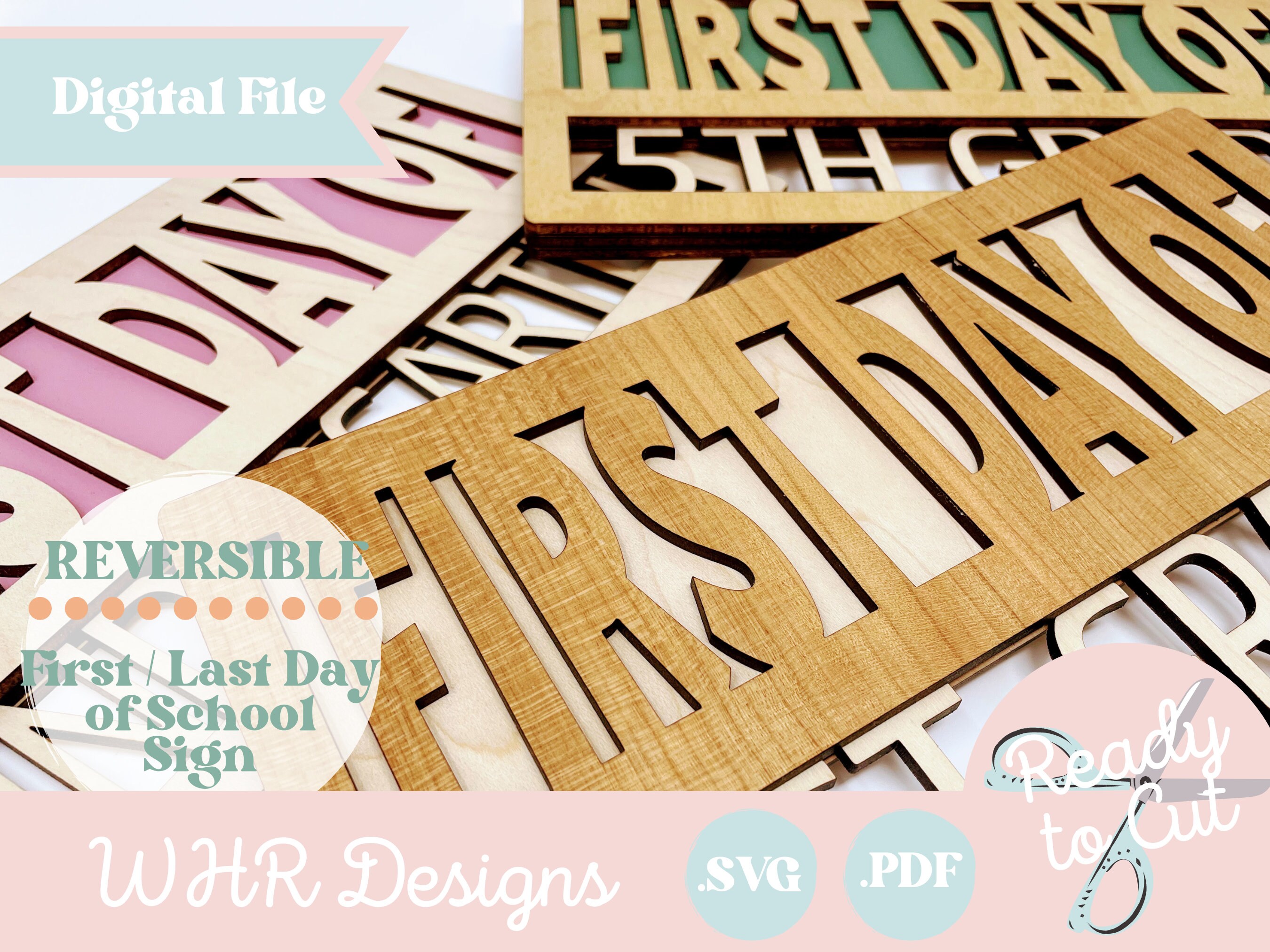 SVG First Day of School Sign Digital Download Last Day of - Etsy