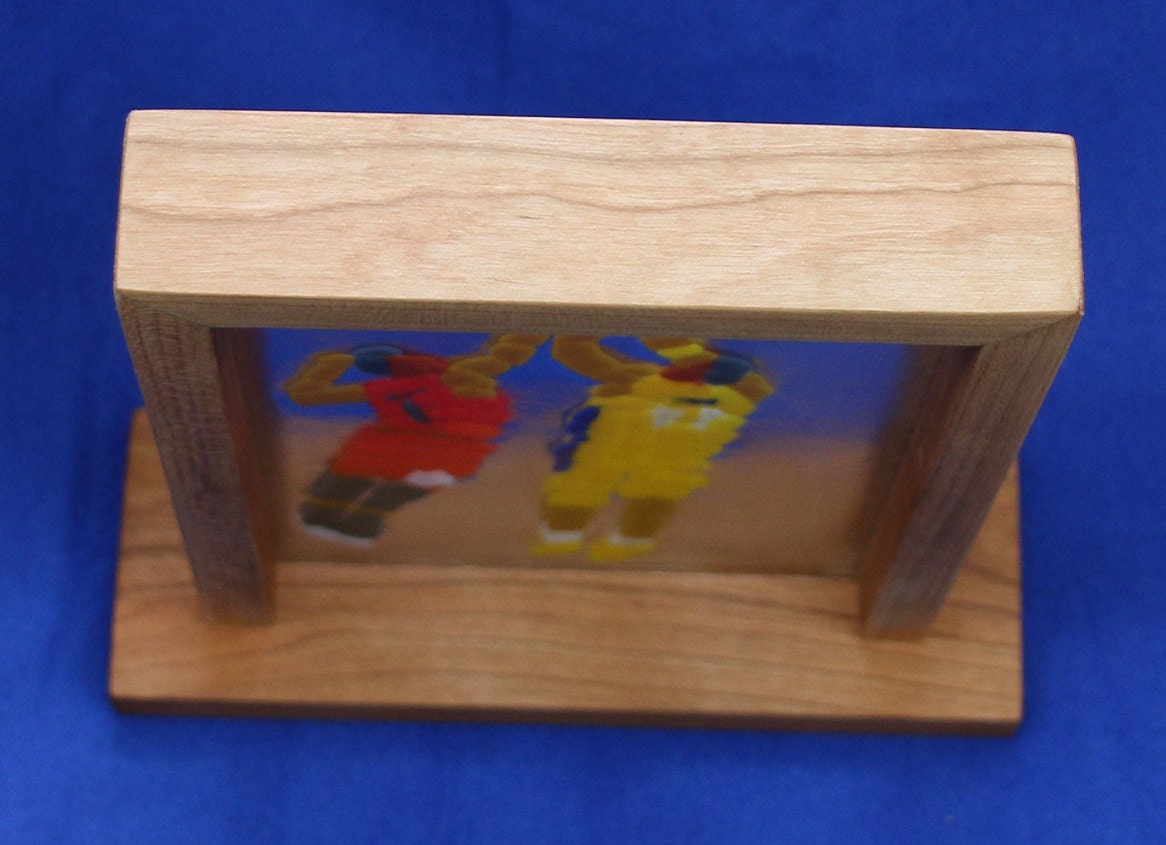 A Colorful, Freestanding, Fused Glass, Mosaic, Shooting Jumping ...