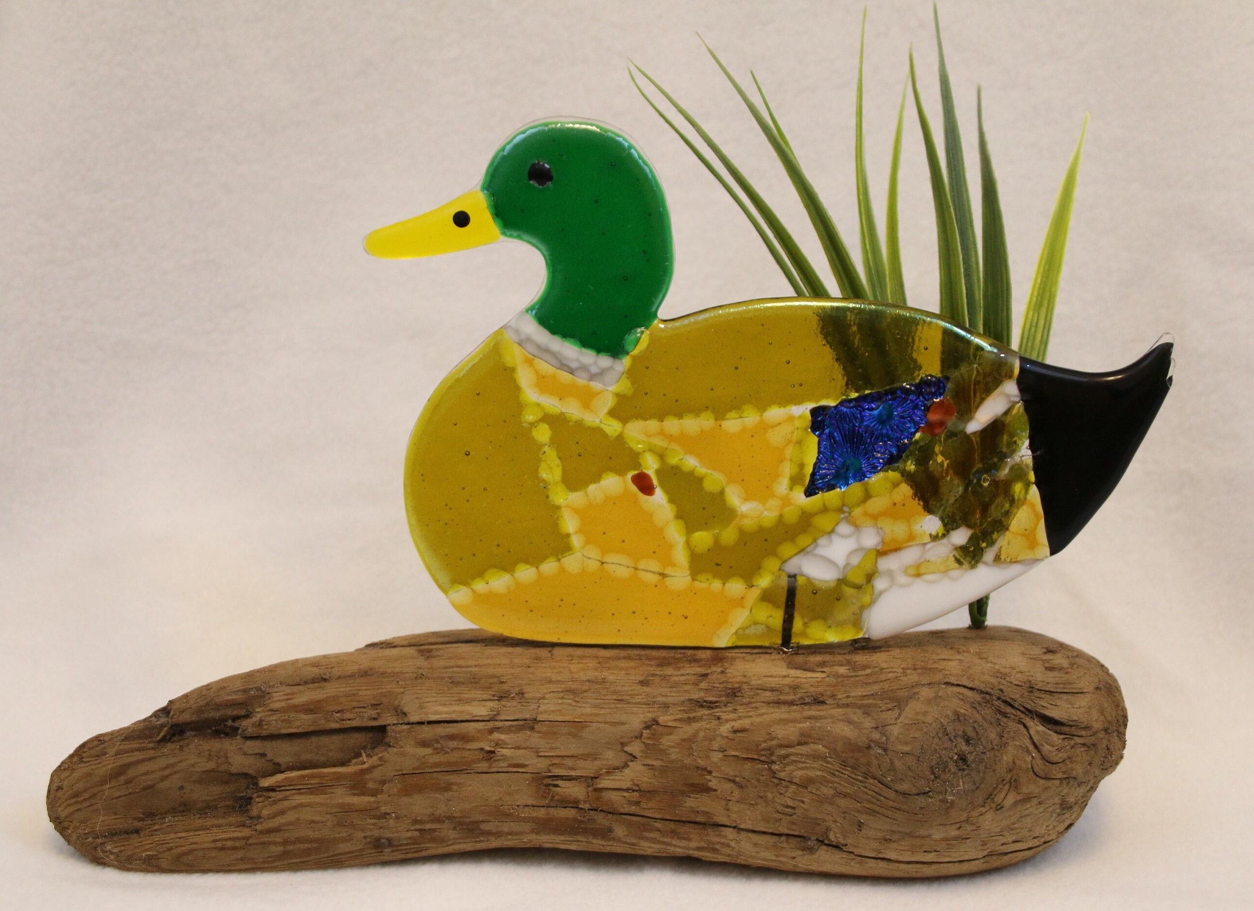 Ducks, Fused Glass Ducks, Fused Glass Mallard Duck, Mallard Duck, Glass ...
