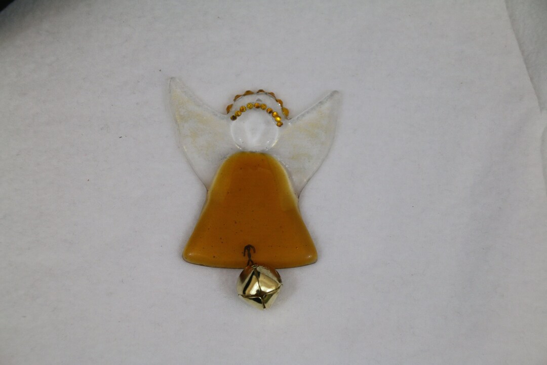 Fused Glass Angel Ornaments, Angel, Clarence, Glass Ornaments, Glass ...