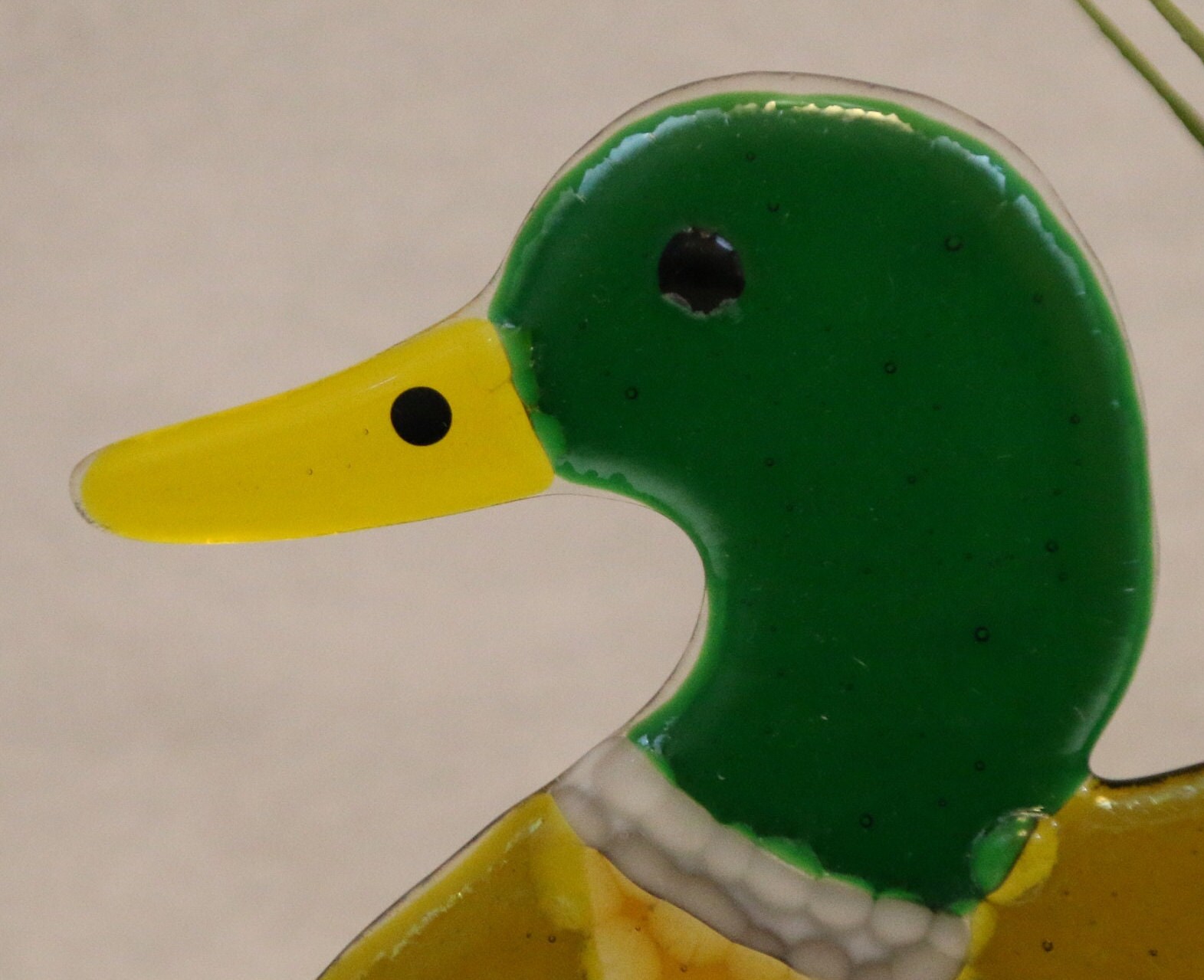 Ducks, Fused Glass Ducks, Fused Glass Mallard Duck, Mallard Duck, Glass ...