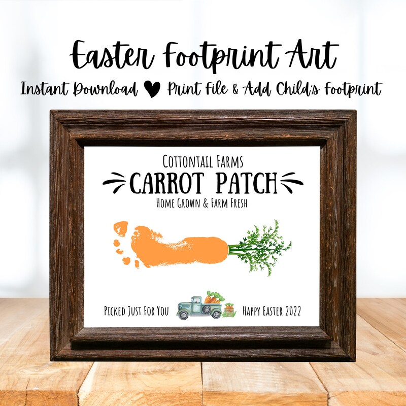 Easter Footprint Art - Etsy