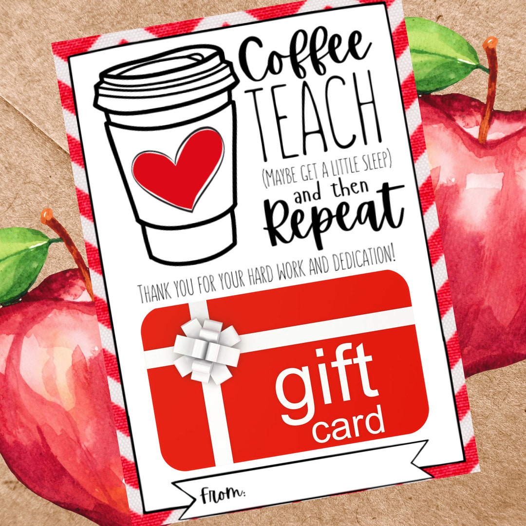 Teacher Appreciation Gift Card Holder, Teacher Appreciation Week, End ...