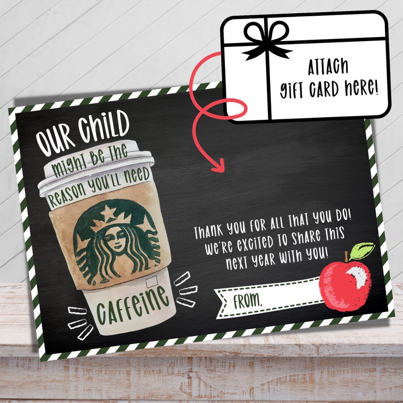Our Child Might Be the Reason You Need Caffeine, Teacher Gift, Back to ...
