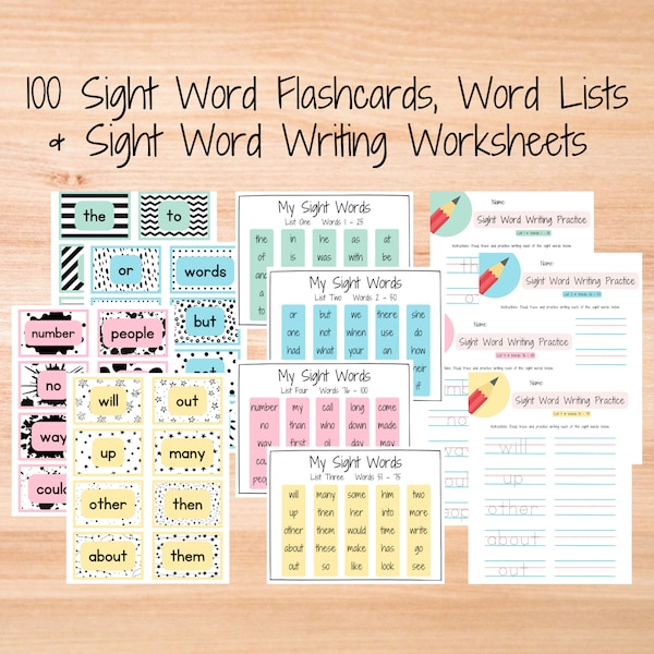 Sight Word - Etsy