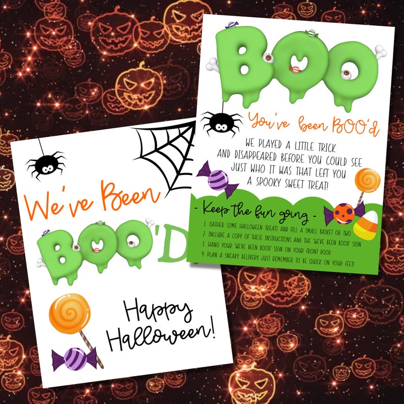 You've Been Boo'd Printable, You've Been Booed, Halloween Boo Basket ...