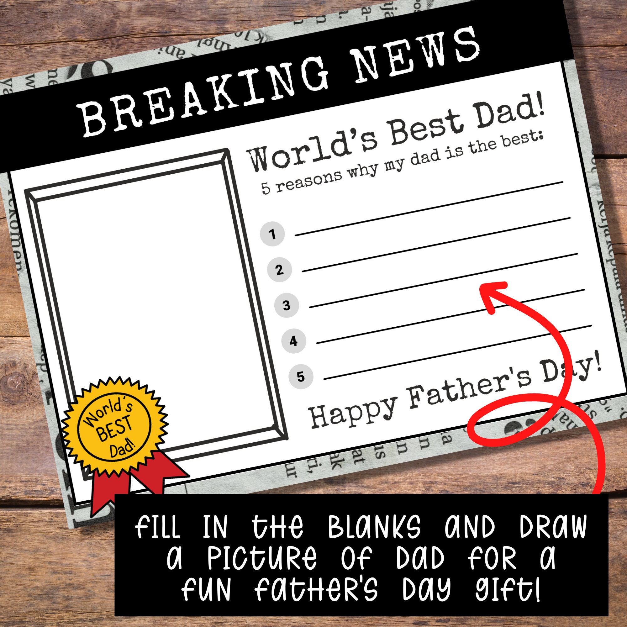 Worlds Best Dad, Best Dad in the World, Fathers Day Handprint Art ...