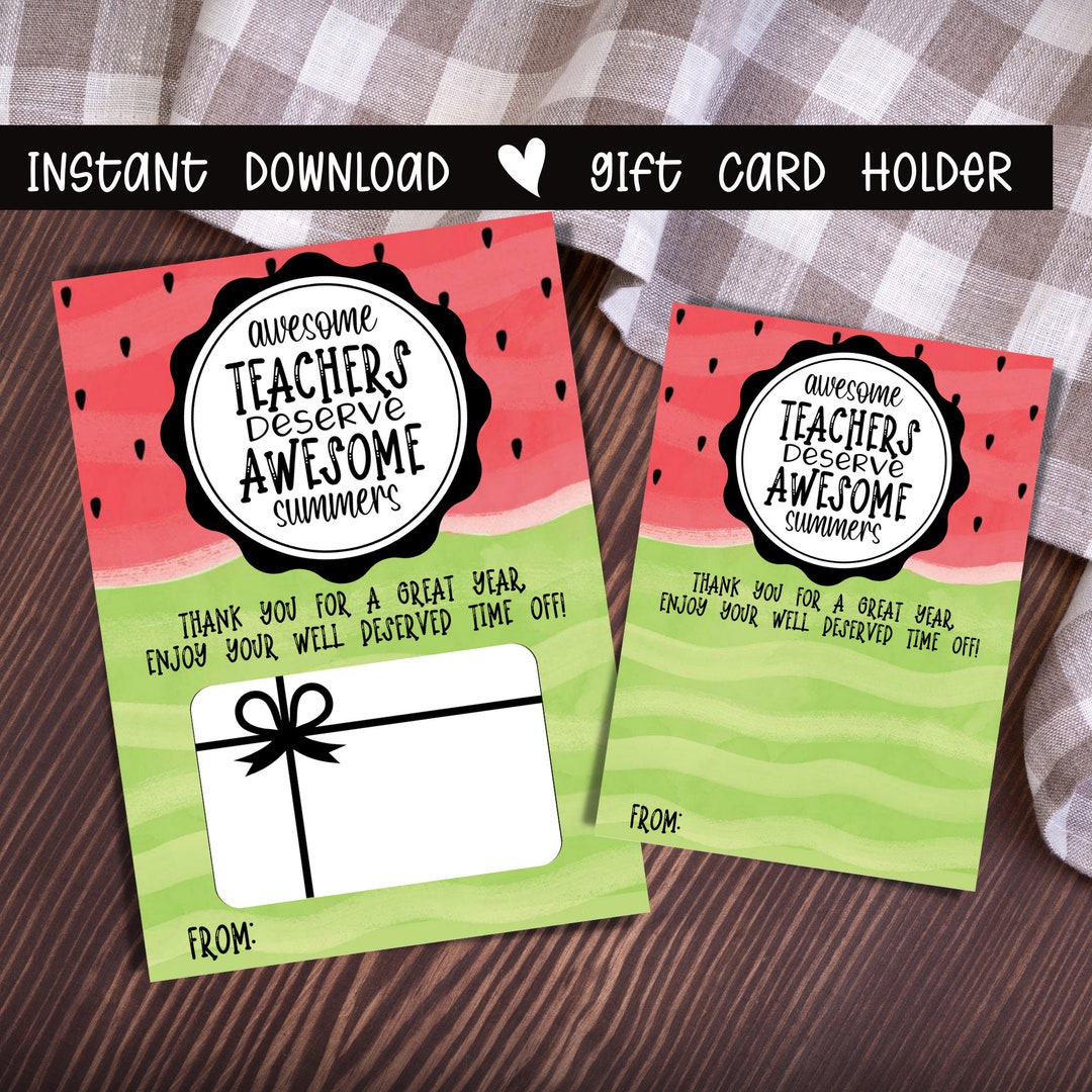 Teacher Gift Card Holder, Gift Card Holder, Teacher Gift, Teacher Gifts ...
