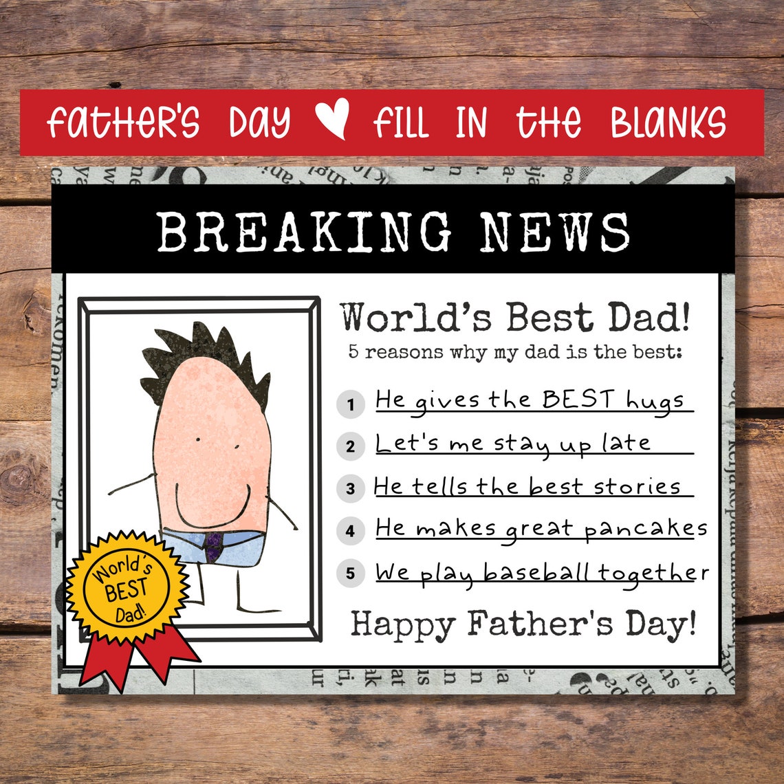 Worlds Best Dad, Best Dad in the World, Fathers Day Handprint Art ...