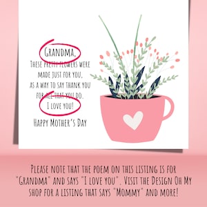 Grandma- Mothers Day Handprint Flowers, Mothers Day Handprint Art ...