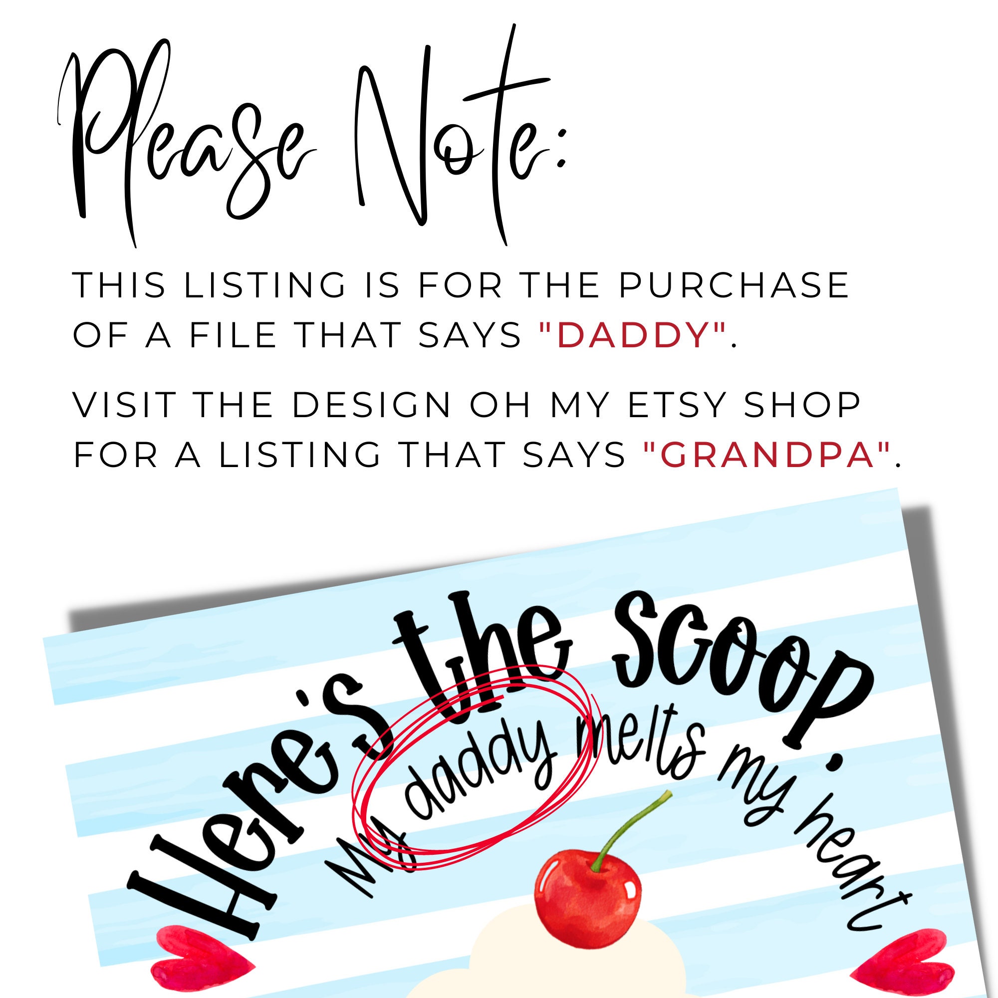 Fathers Day Handprint Art, Here's the Scoop My Daddy Melts My Heart ...