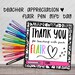 Thank You for Teaching With Flair, Flair Pen Gift Tag, Teacher ...