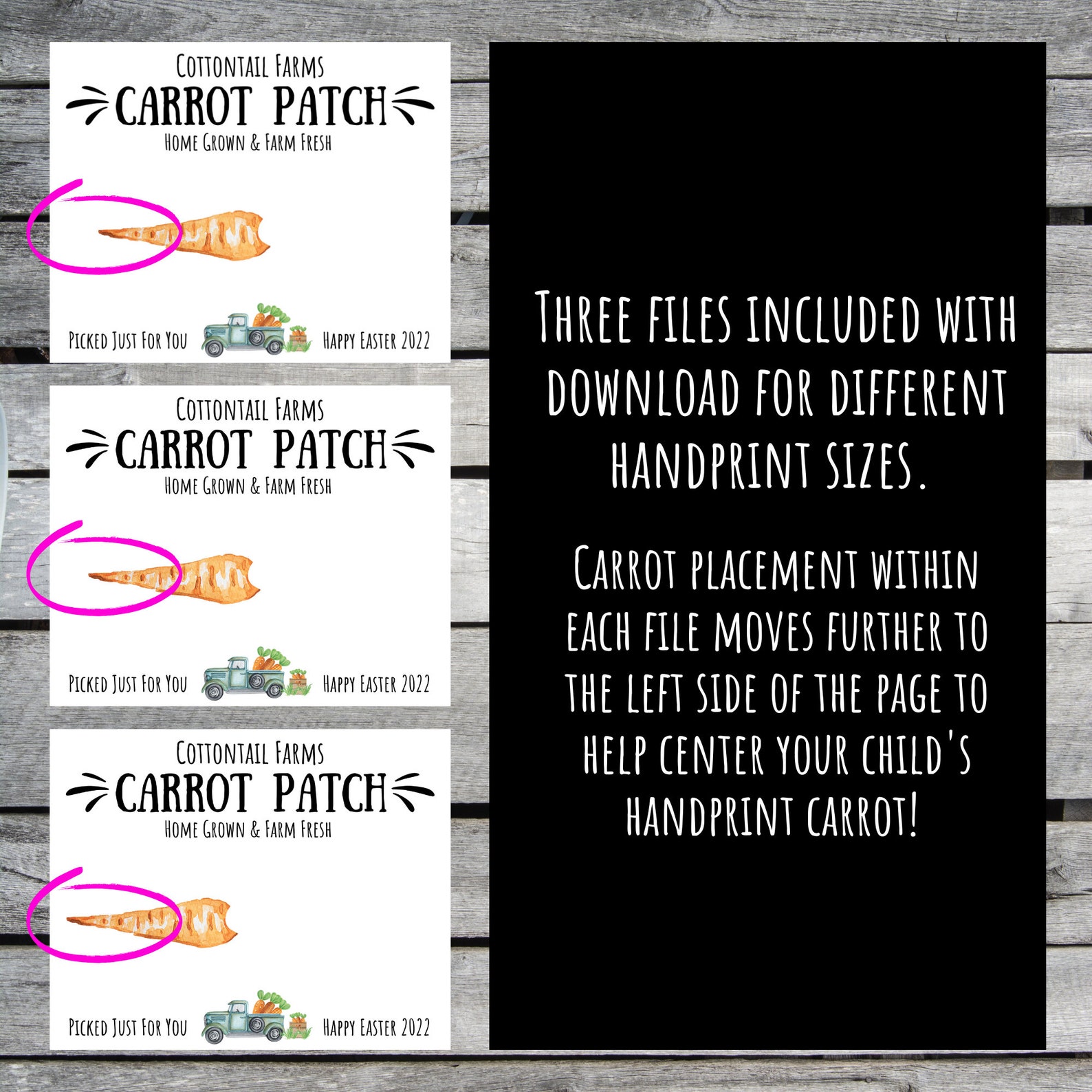 Carrot Patch Handprint, Easter Handprint, Handprint Art for Toddlers ...