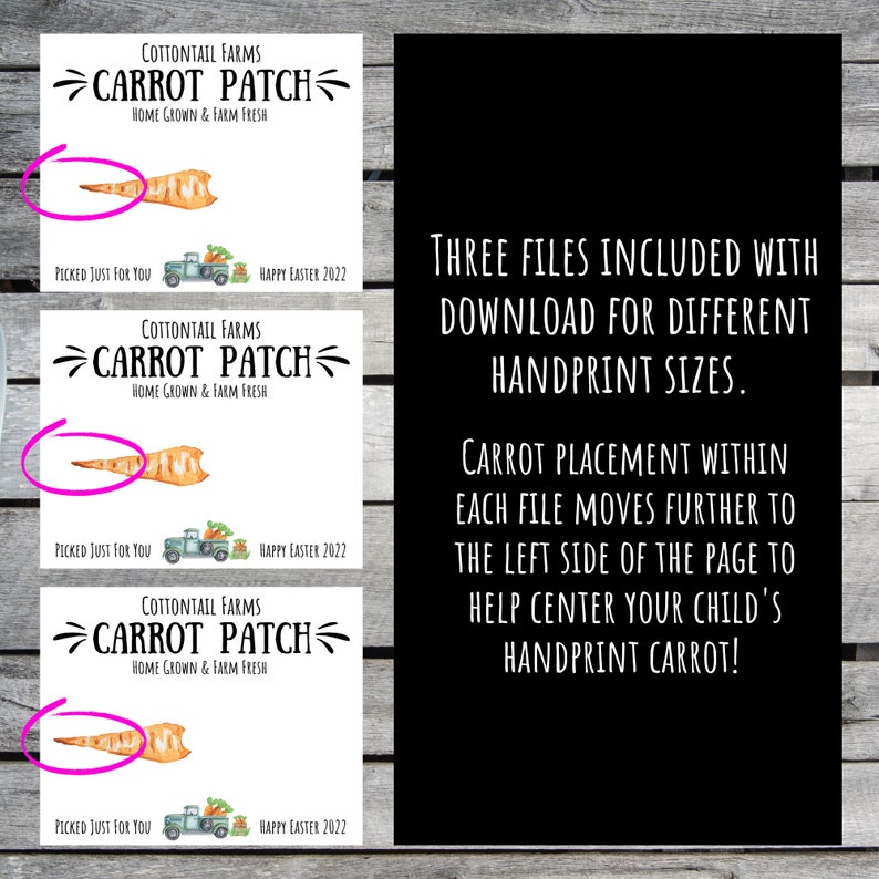 Carrot Patch Handprint, Easter Handprint, Handprint Art for Toddlers ...