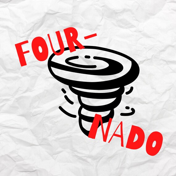 Fournado Tornado SVG PNG Digital Instant Download File | Etsy Australia
