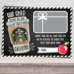 Our Child Might Be the Reason You Need Caffeine, Teacher Gift, Back to ...
