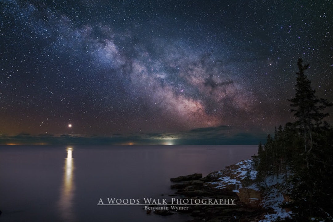 Milky Way Over Acadia National Park - Etsy