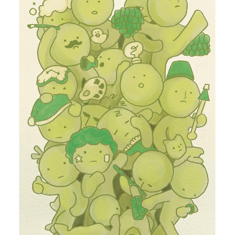 Smiski Drawing - Etsy