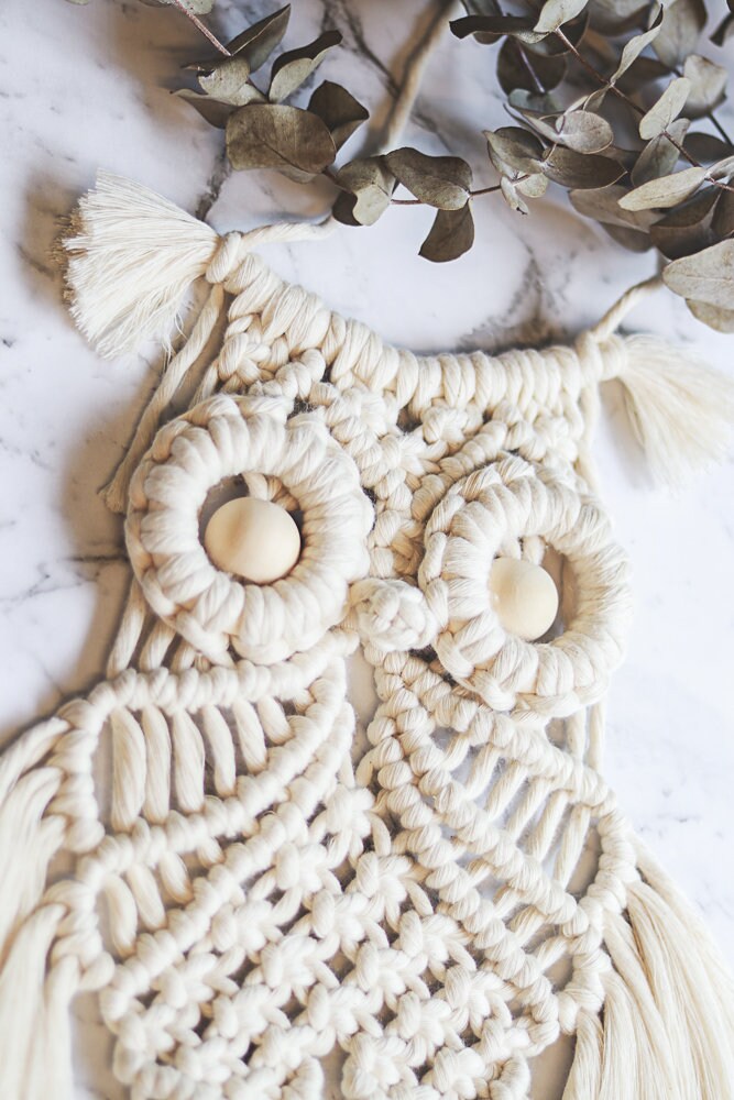 PDF Pattern Macrame Owl Texture Animal Tapestry DIY Macrame - Etsy
