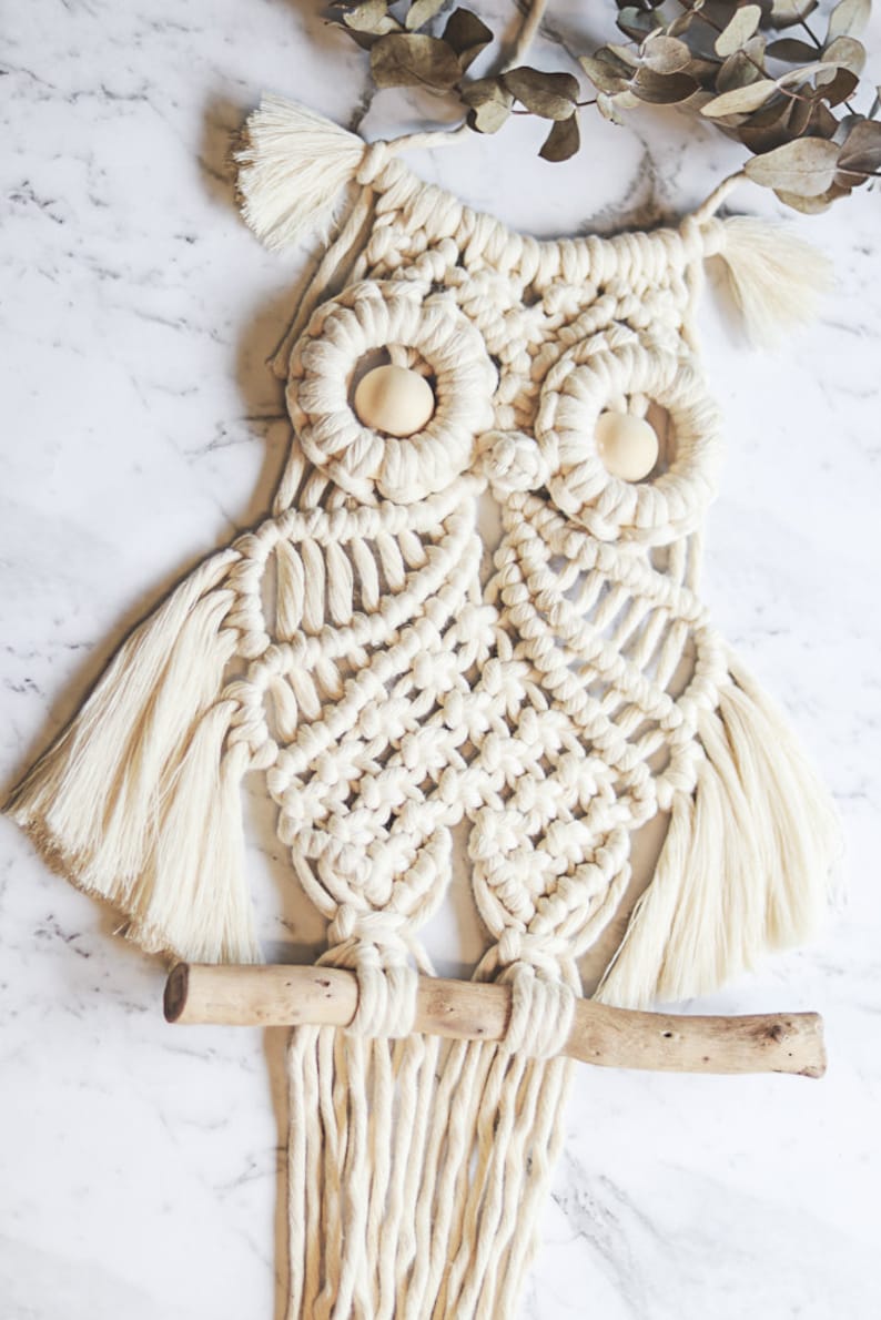 PDF Pattern Macrame Owl Texture Animal Tapestry DIY Macrame - Etsy