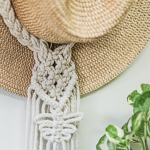 PDF Pattern Macrame Hat Hanger Delilah, Hat Holder, DIY Macrame, Step ...