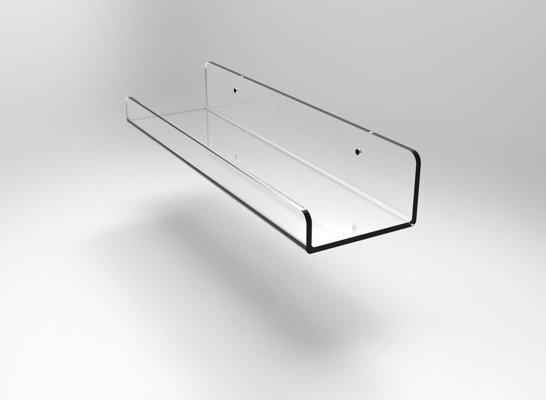 Clear Acrylic Plexiglass Shelf, Wall Mounted Organizer Clear Stand ...