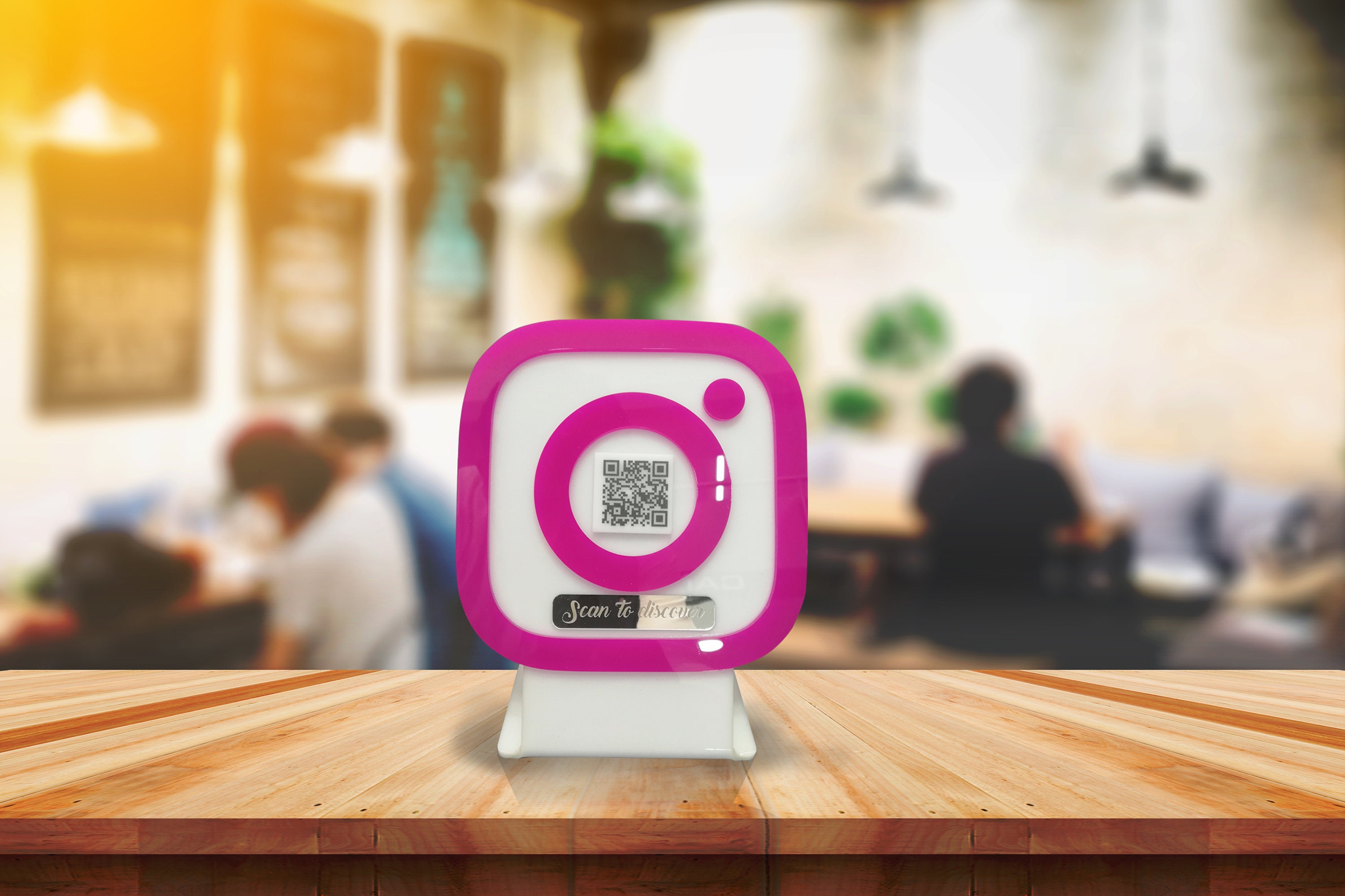 Personalized Social Media QR Code Sign, Instagram QR Code, Small ...